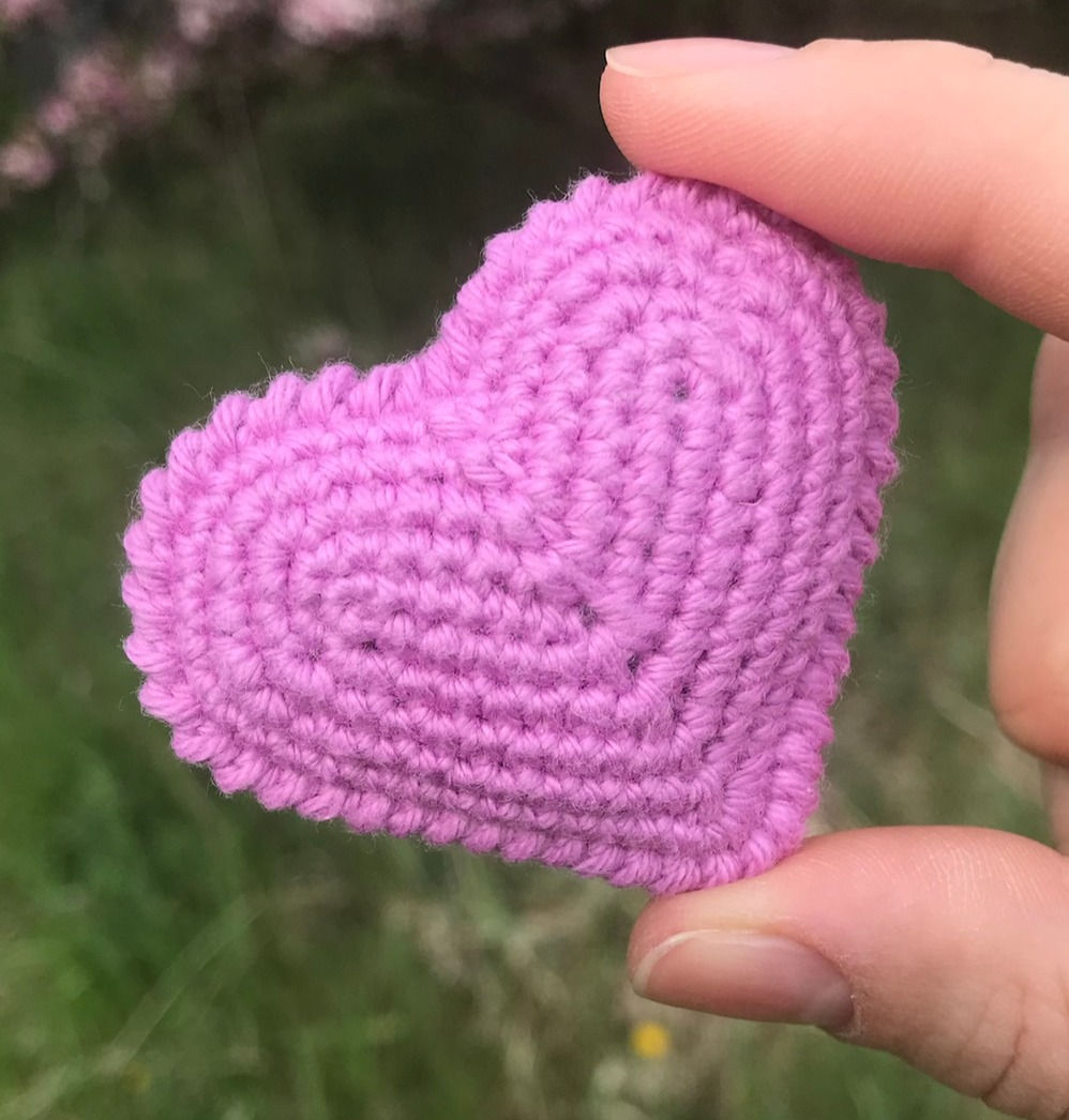 Easy Crochet Heart Tutorial for Beginners – iuliia craft